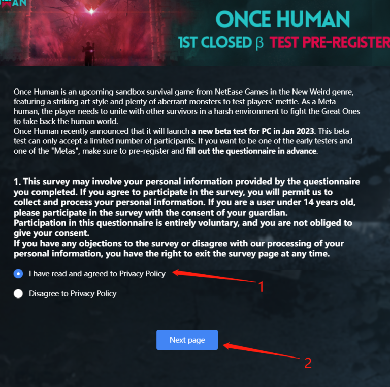 Once Human 测试预约教程 – 奇游电竞加速器